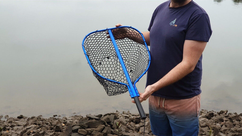Enviro Mesh Landing Net Aluminium - Blue – Oz Marine Australia Pty Ltd